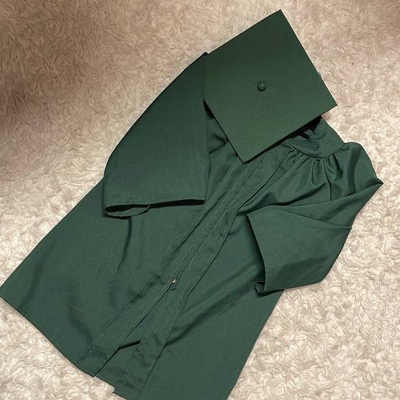 Accessories | Hunter Green Graduation Gown And Cap For Kindergarten Or ...